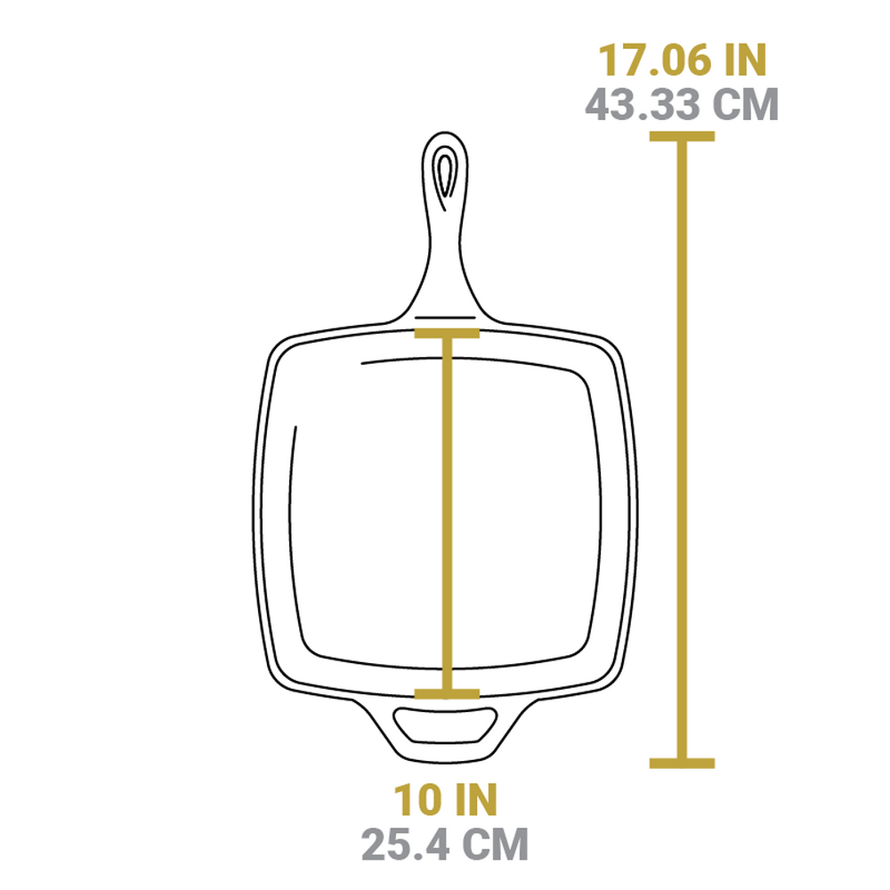 Cast Iron Square Skillet 25.4cm – Lodge Cast Iron