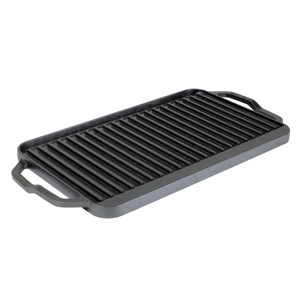 Cast Iron CHEF COLLECTION Reversible Grill/Griddle 49cm – Lodge Cast Iron